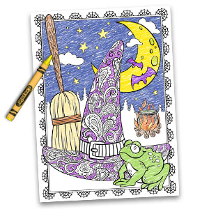 Spooktacular Coloring Pages for Everyone - Crayola
