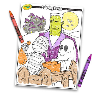Spooktacular Coloring Pages for Everyone - Crayola